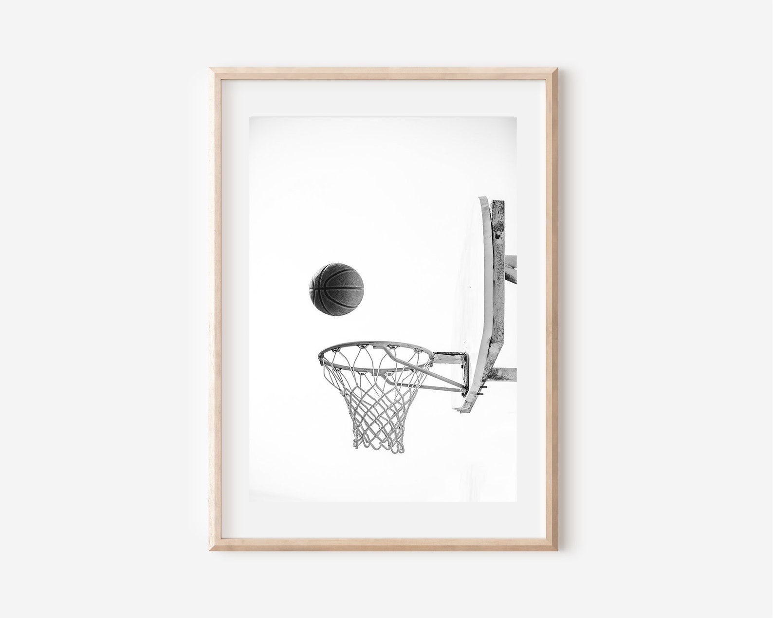 Basketball Hoop Print, Basketball Hoop Wall Art, Basketball Poster ...