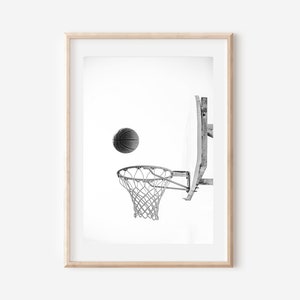 Basketball Hoop Print, Basketball Hoop Wall Art, Basketball Poster ...