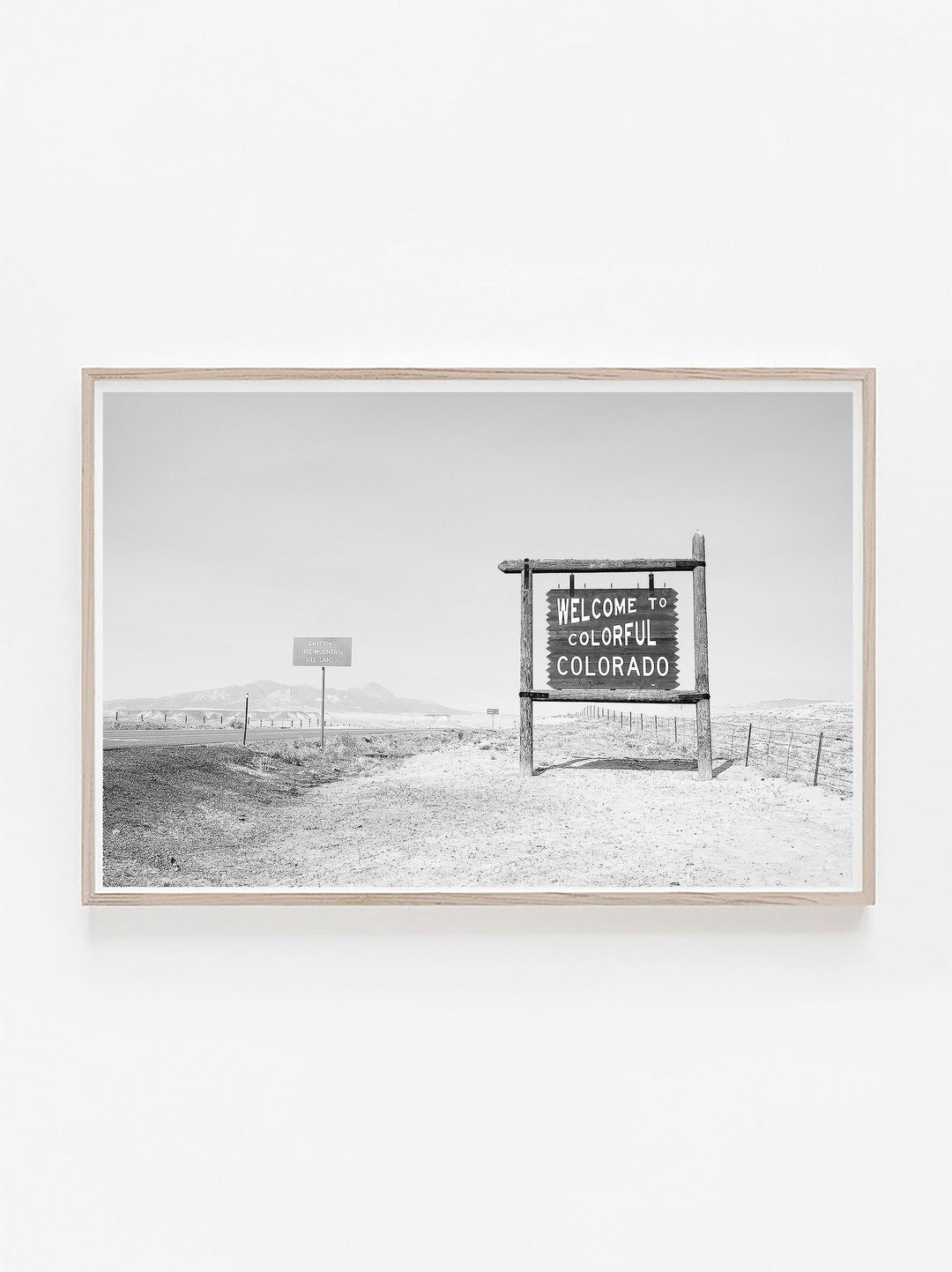 Colorado Print Black and White, Colorado Wall Art, Welcome to Colorado ...