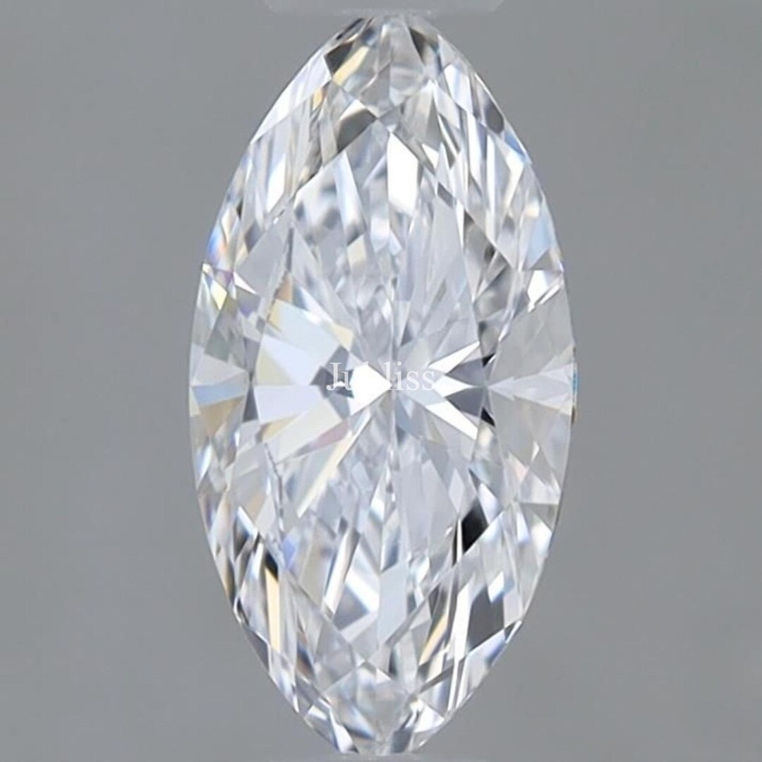 Lab Grown Diamond Marquise Loose Stone for Jewelry Making, F Color VS1 Clarity for Engagement ...