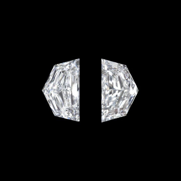 Cadillac Step Cut Lab Grown Diamonds Pair for Side Stone Ring, CVD/HPHT ...