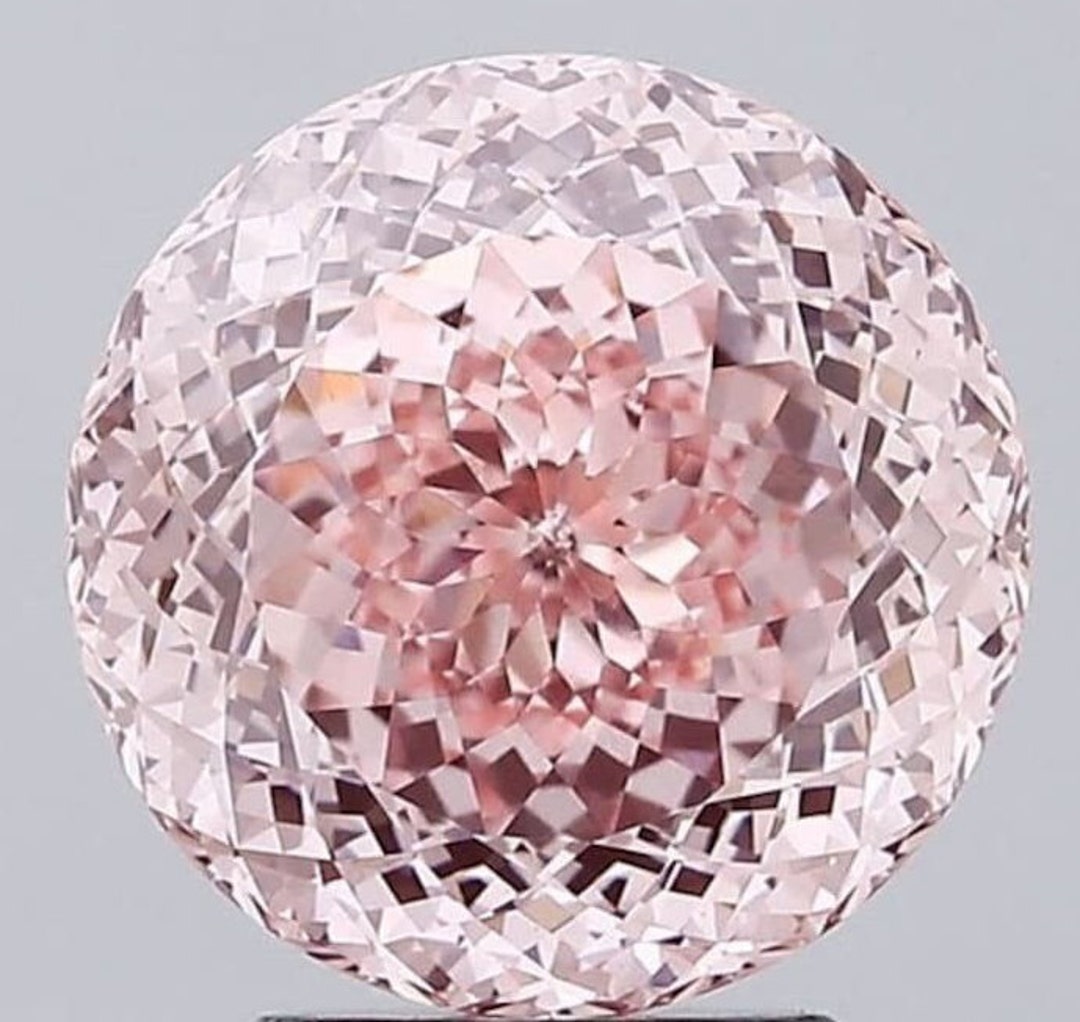 0.50 Carat Portuguese Cut Lab Grown Diamond | Pink Round Portugal ...