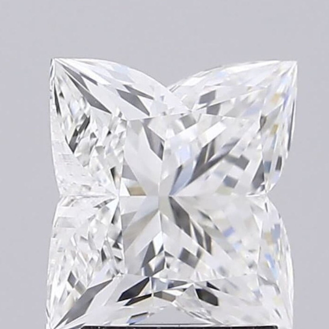 1.75 Cts Lily Cut Diamond Lab Grown Four Petals Flower Cut Diamond Lab ...