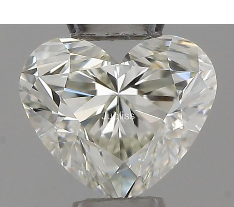 0.34 CT Heart Shape Lab Grown Diamond, F/VS1 Loose Diamond for Custom ...
