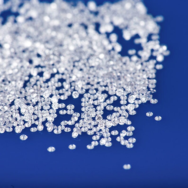 2 Mm to 3 Mm Diamond Round Brilliant Cut Lab Grown Loose Diamond White ...