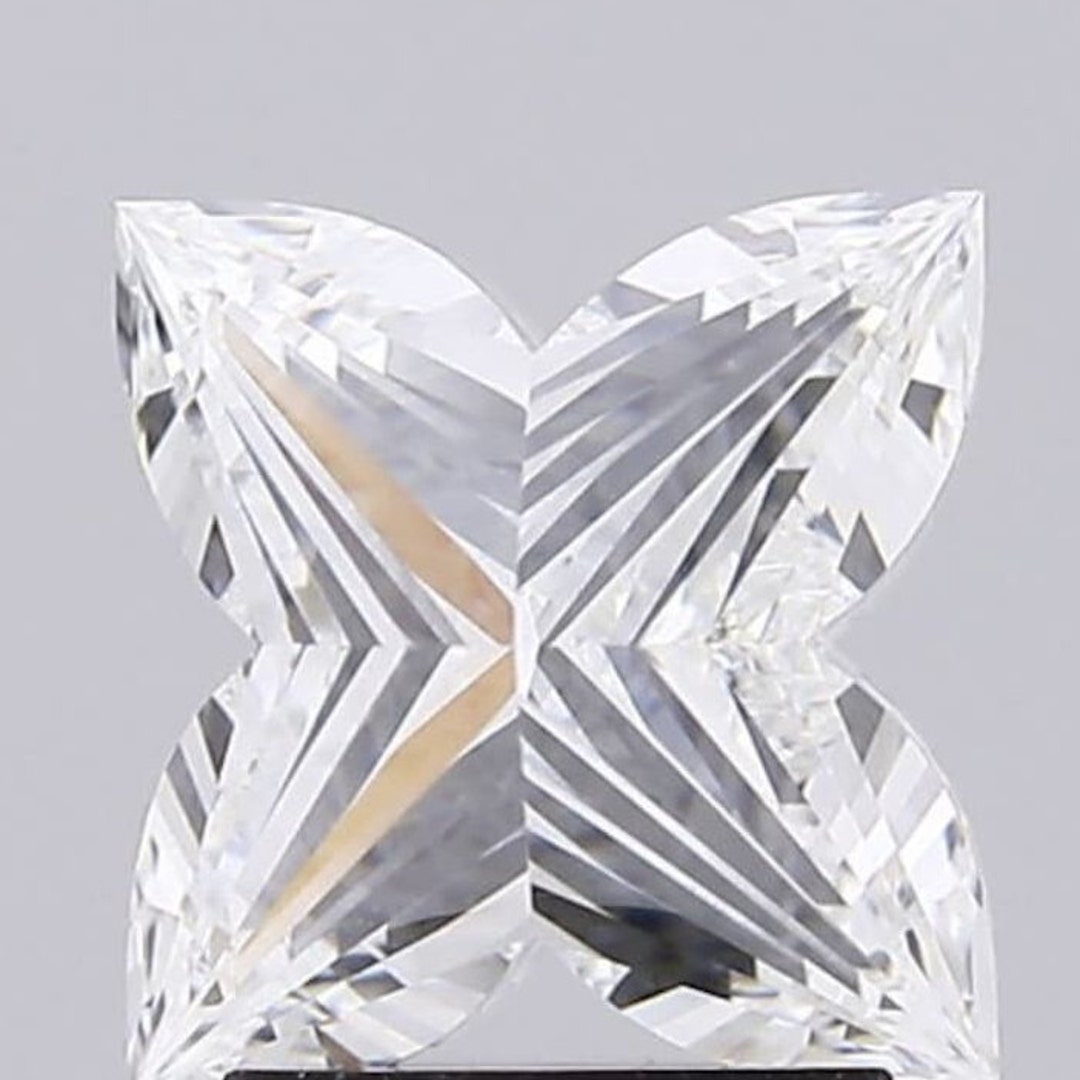 1.00cts Lily Cut Diamond Lab Grown Four Petals Flower Cut Diamond Lab ...