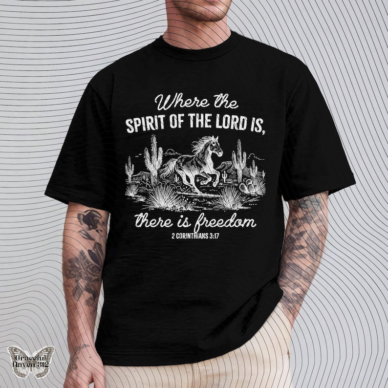 Western Horse Bible Verse PNG, Christian Sublimation Design (digital ...