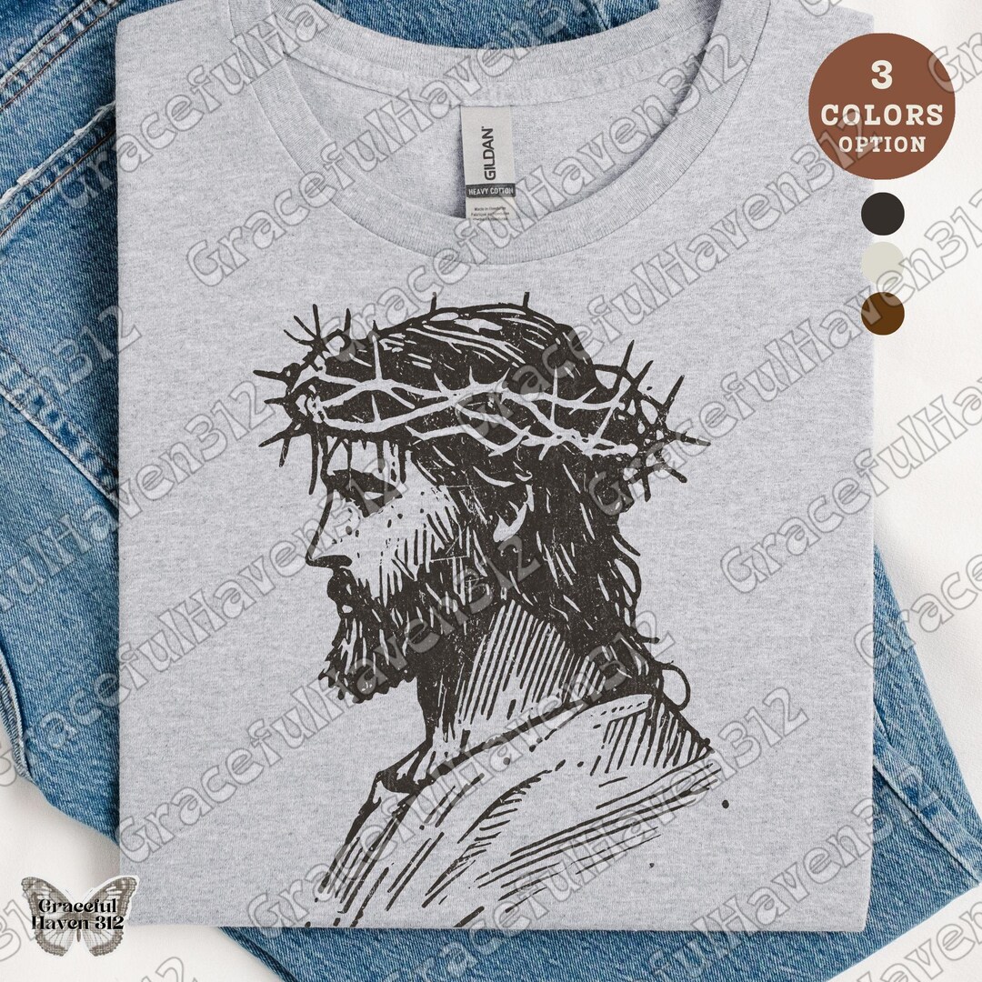 Jesus Crown of Thorns Png Jesus PNG Digital Jesus Design Christian Png ...
