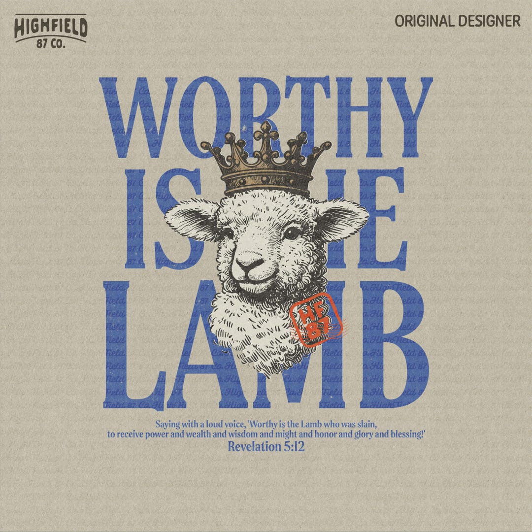 Worthy is the Lamb PNG, Christian Easter Design (digital Download) - Etsy