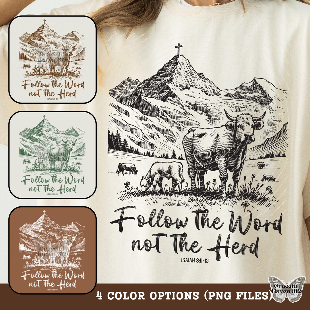 Follow the Word, Not the Herd PNG, Isaiah 8:11-13, Castles SVG ...