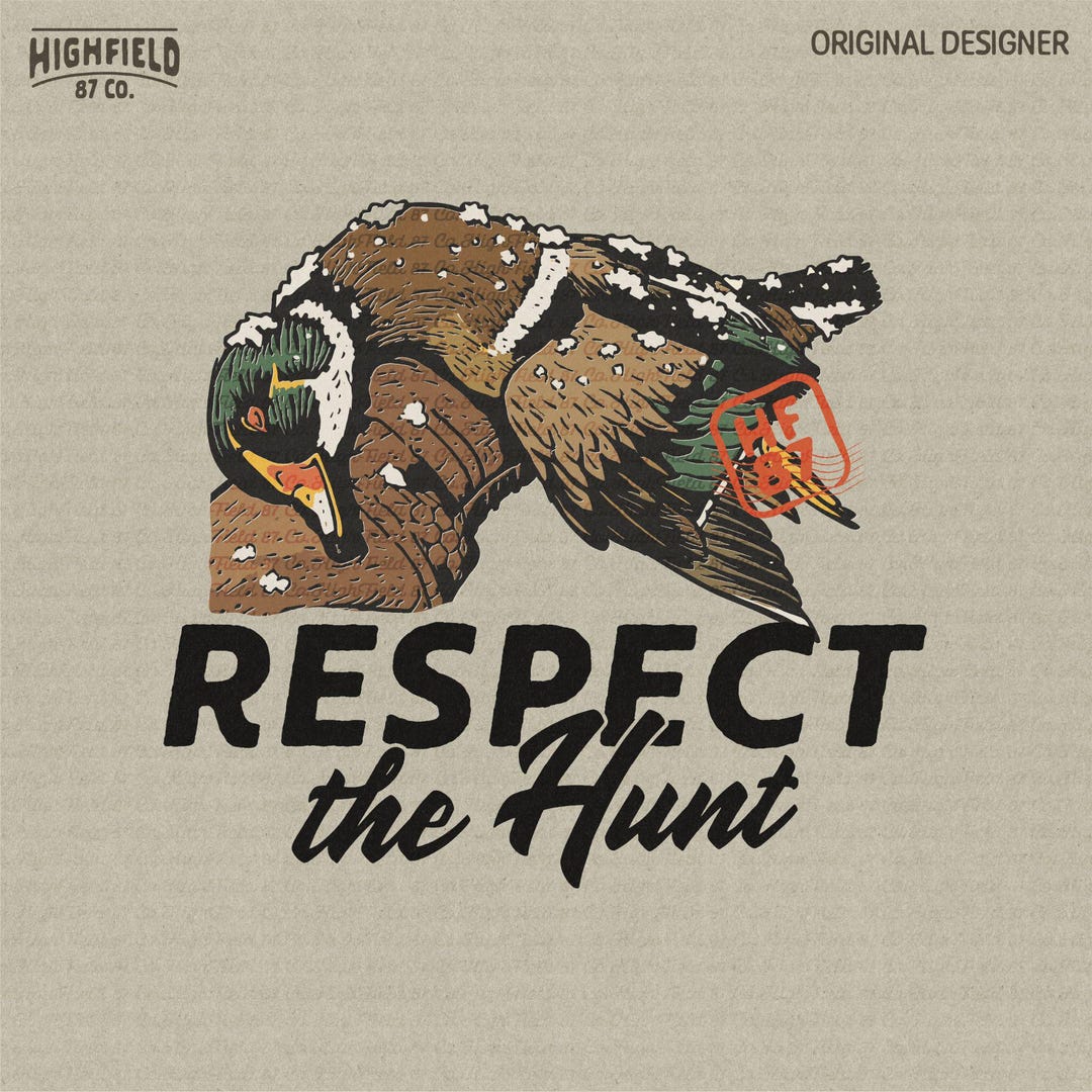 Respect the Hunt PNG, Winter Duck Hunting Clipart (digital Download) - Etsy