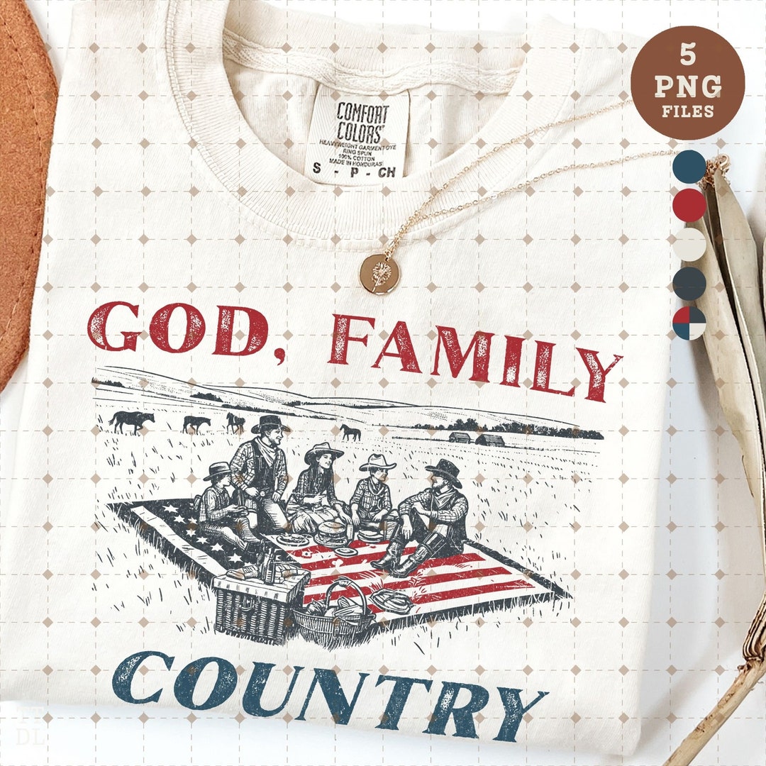 God Family Country Png, 4th of July Png, America PNG, God Country PNG ...