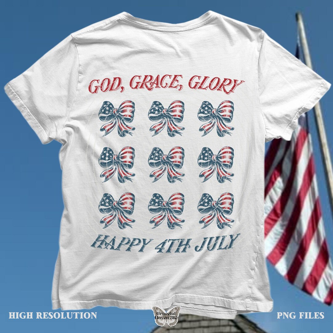 God Grace Glory Happy 4th July Png, Independence Day Png, Christian ...