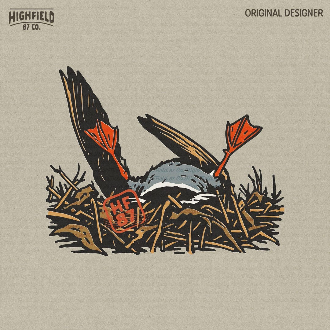 Funny Upside Down Duck Hunting PNG | Hunter Clipart (digital Download ...