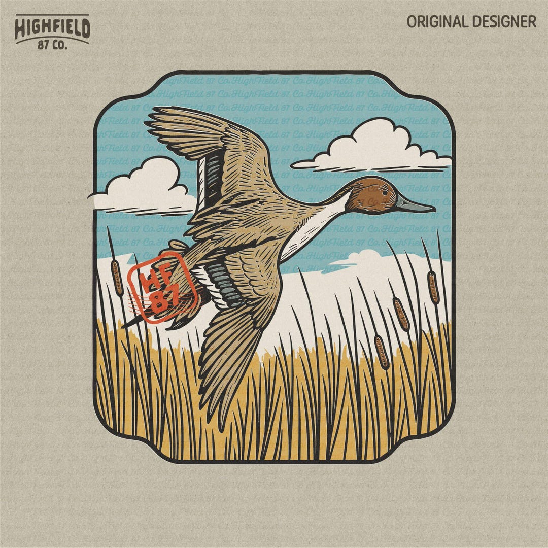 Pintail Duck Hunting PNG | Waterfowl Art, Duck Season Design (digital ...