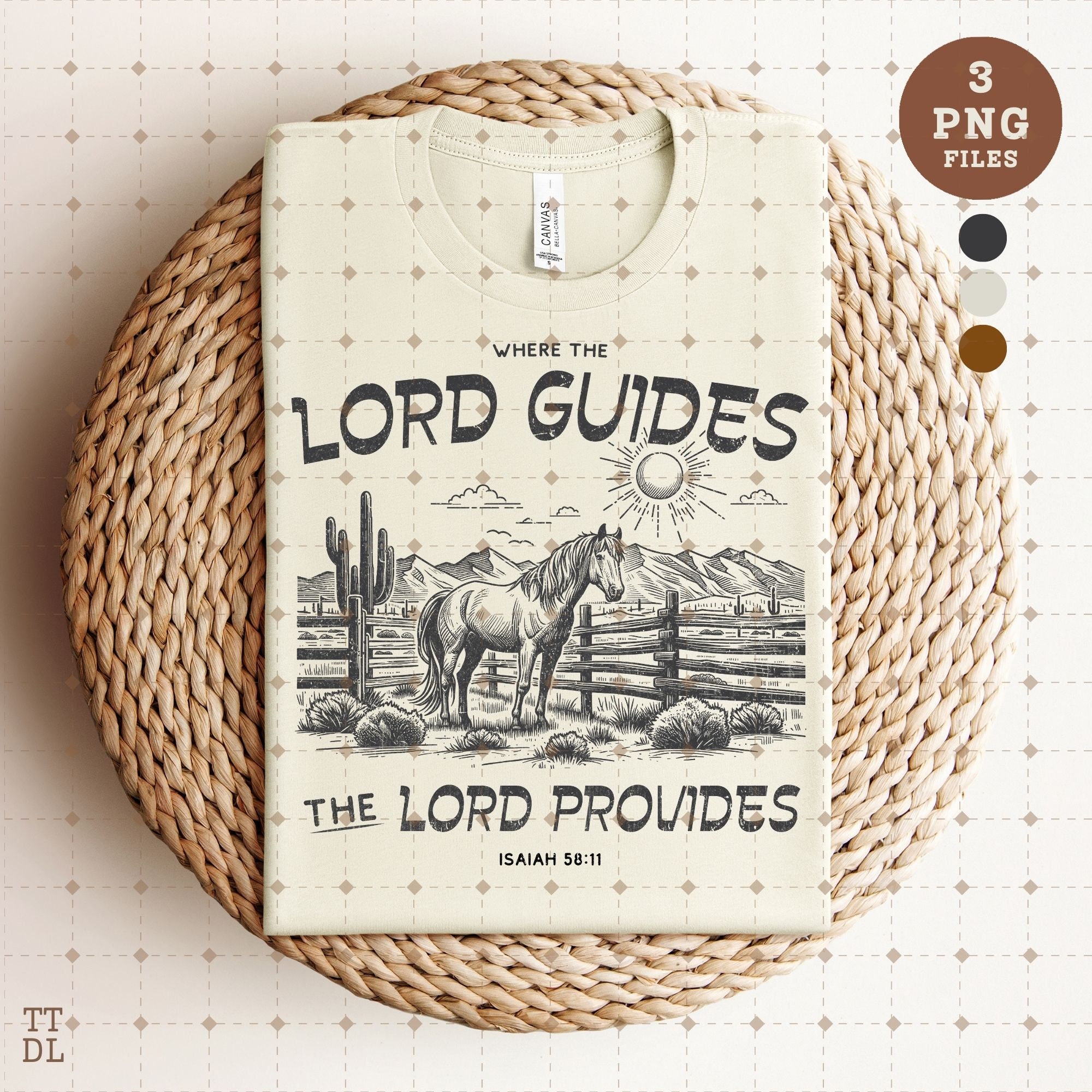 The Lord Provides PNG, Vintage Christian Sublimation Design, Retro ...