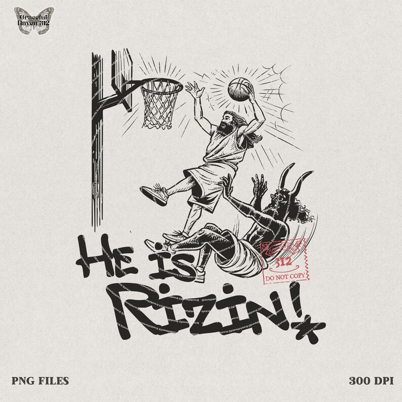 Funny Christian Easter PNG, Basketball Jesus Dunk (digital Download) - Etsy