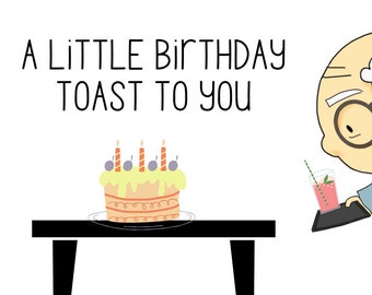 Humorous Birthday Digital, Printable E-card! - Etsy