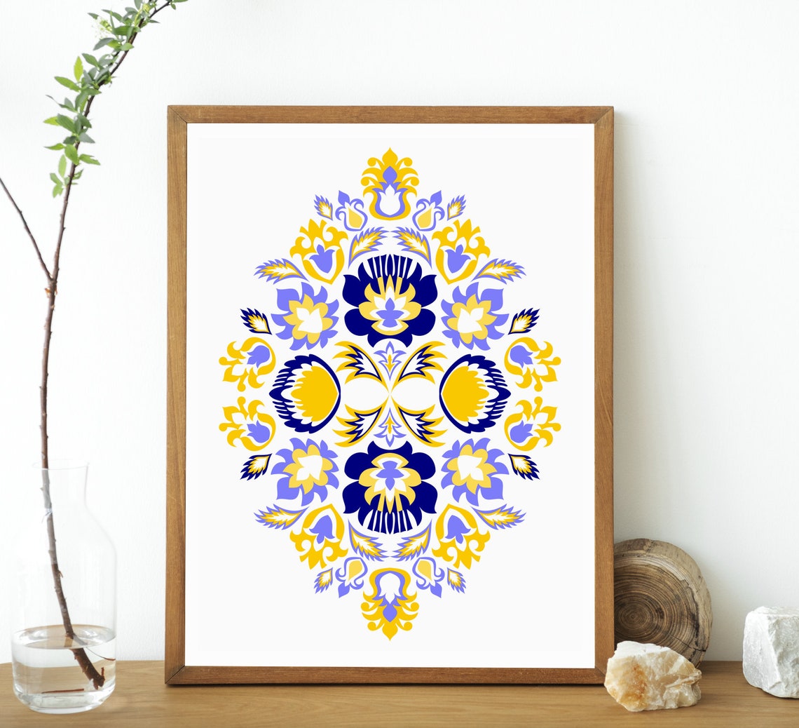 Slavic Art, Polish Folk Art, Downloadable Art Print - Etsy