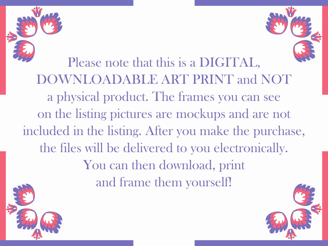 Slavic Art, Polish Folk Art, Printable Wall Art - Etsy