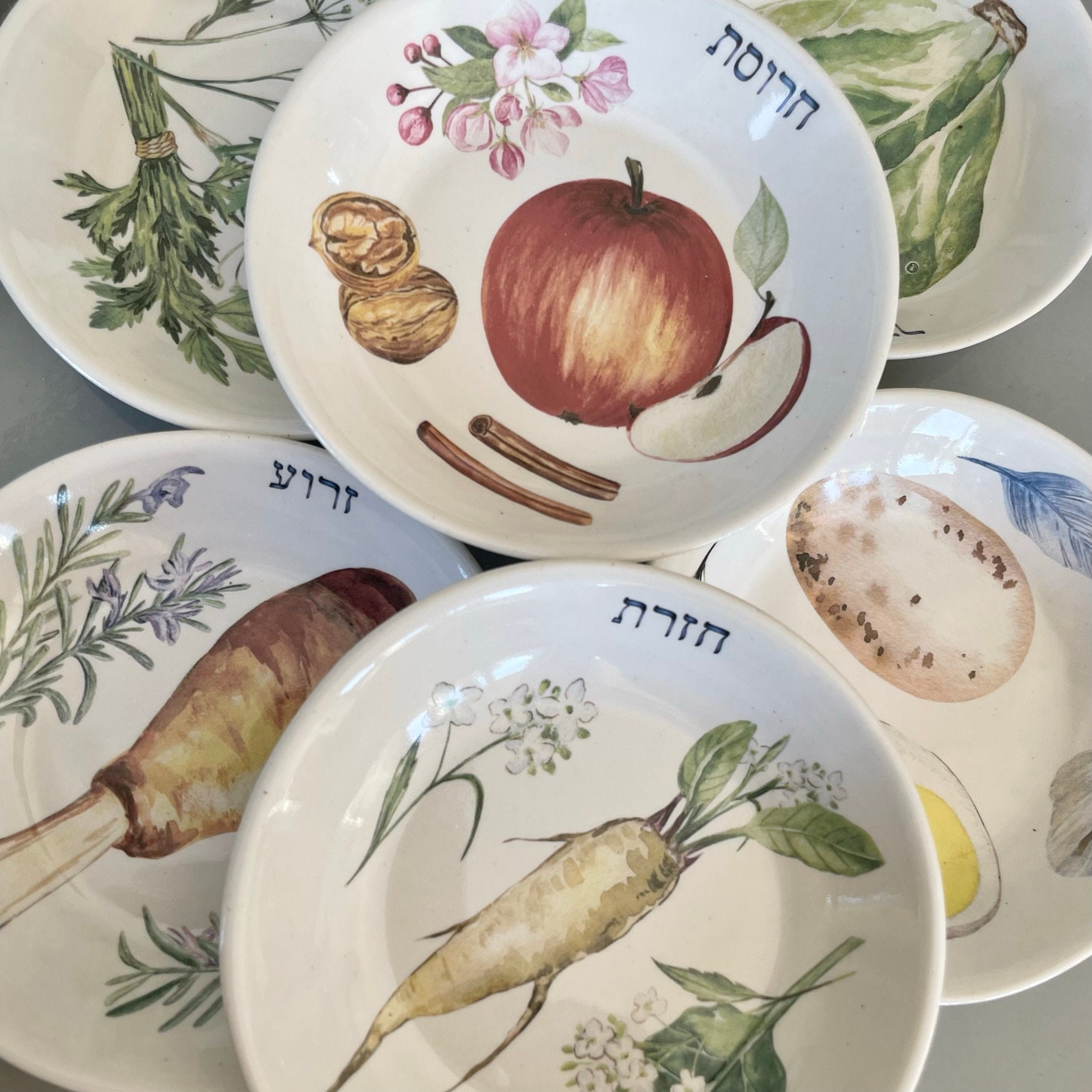 Handmade Ceramic Seder Plate Passover Plates Serving - Etsy