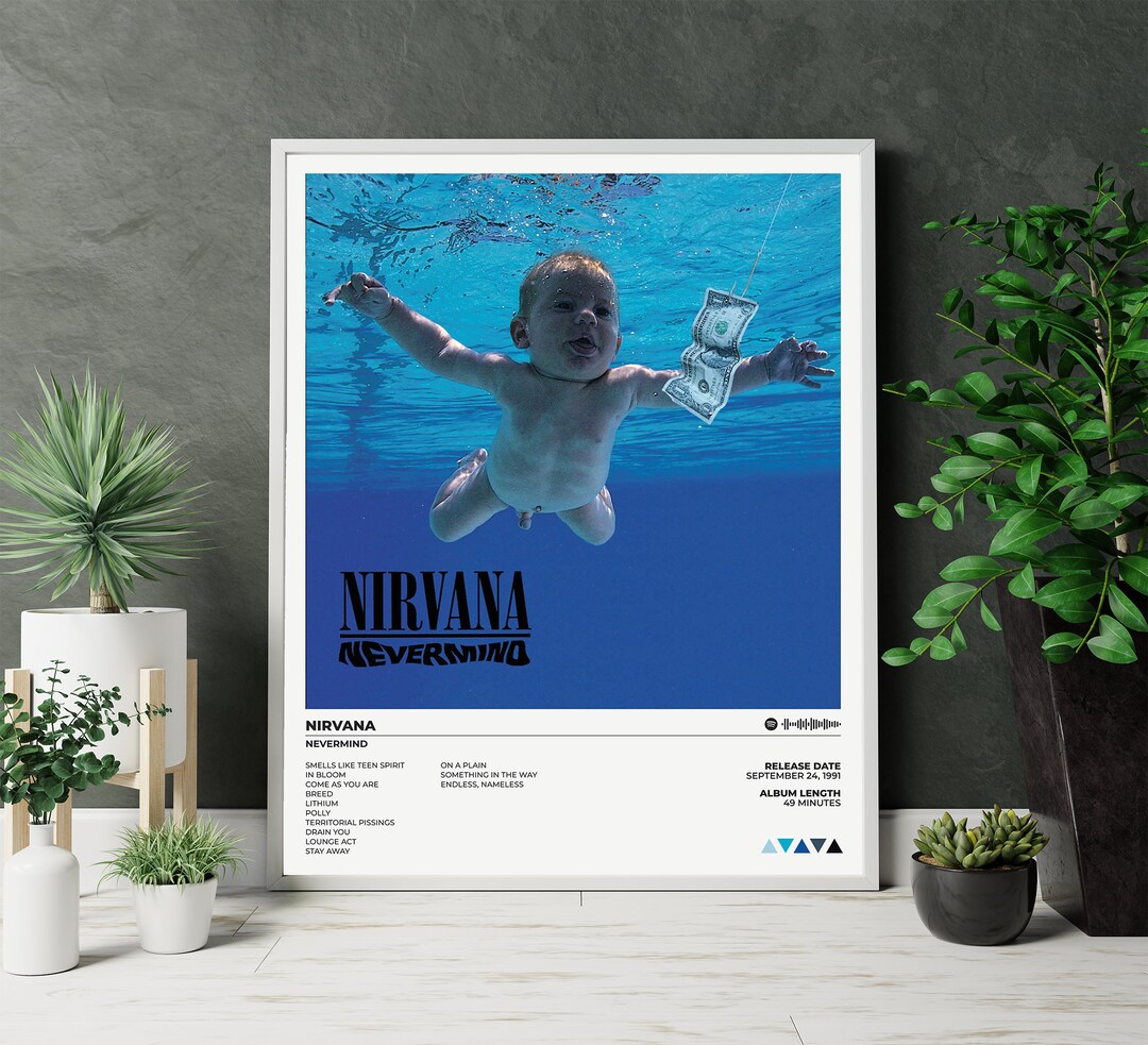Nirvana Poster Nevermind Album Nirvana Nevermind Tracklist - Etsy