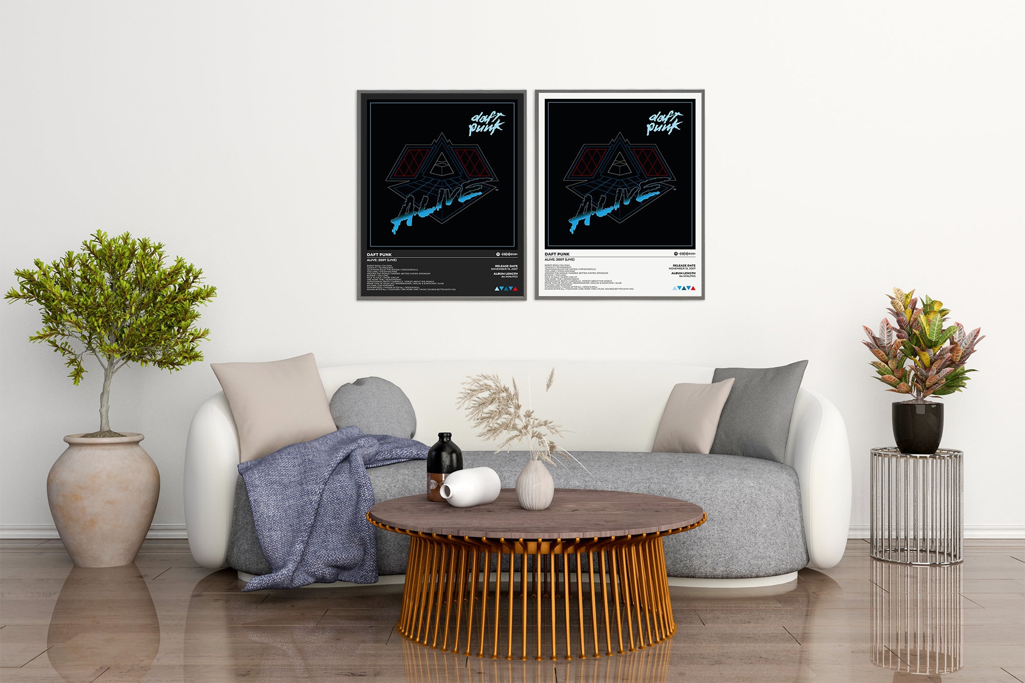 Daft Punk Poster Alive 2007 Album 2007 Tracklist Music Album Cover ...