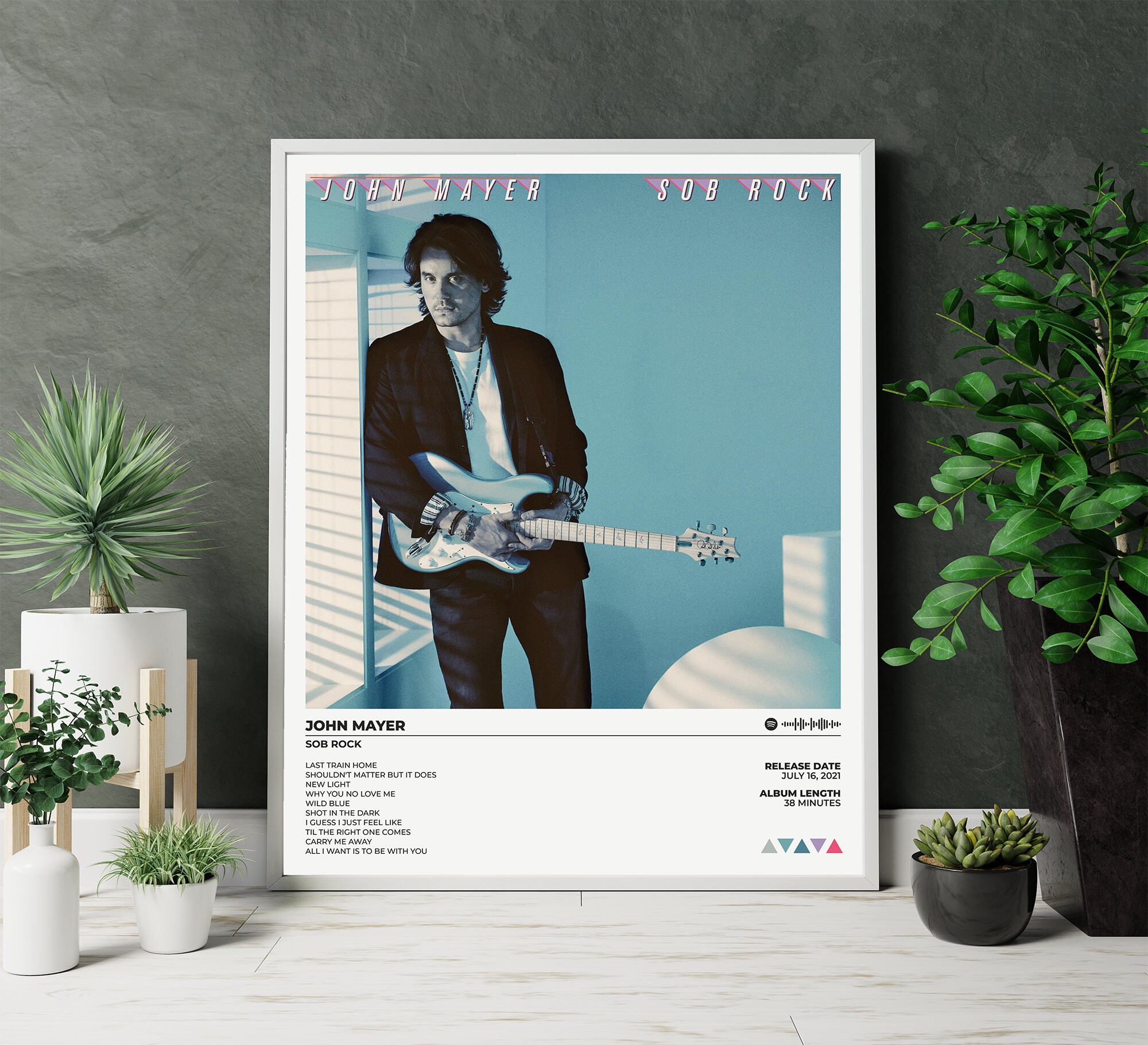 John Mayer Poster | Sob Rock Album | Sob Rock Tracklist
