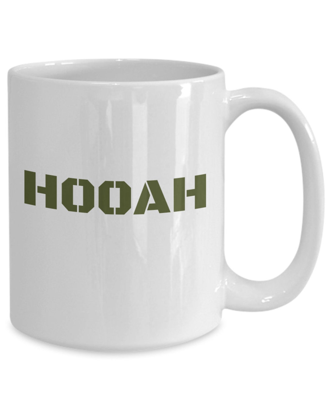 Hooah Coffee Mug, Army Battle Cry, Army Graduation Gift, Army Dad ...