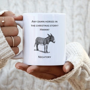 Donkey Mug, Inappropriate Gifts, Profanity Christmas Gift, Donkey Lover ...