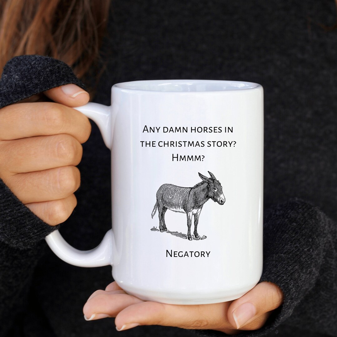 Donkey Mug, Inappropriate Gifts, Profanity Christmas Gift, Donkey Lover ...