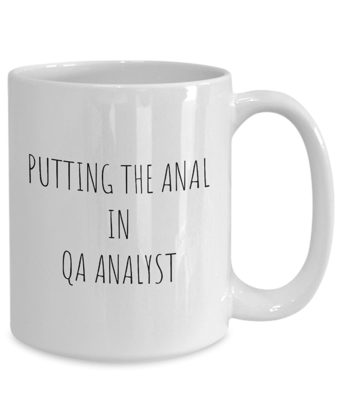 Funny QA Analyst Mug, Rude Quality Assurance Analyst Cup, Adult Humor ...
