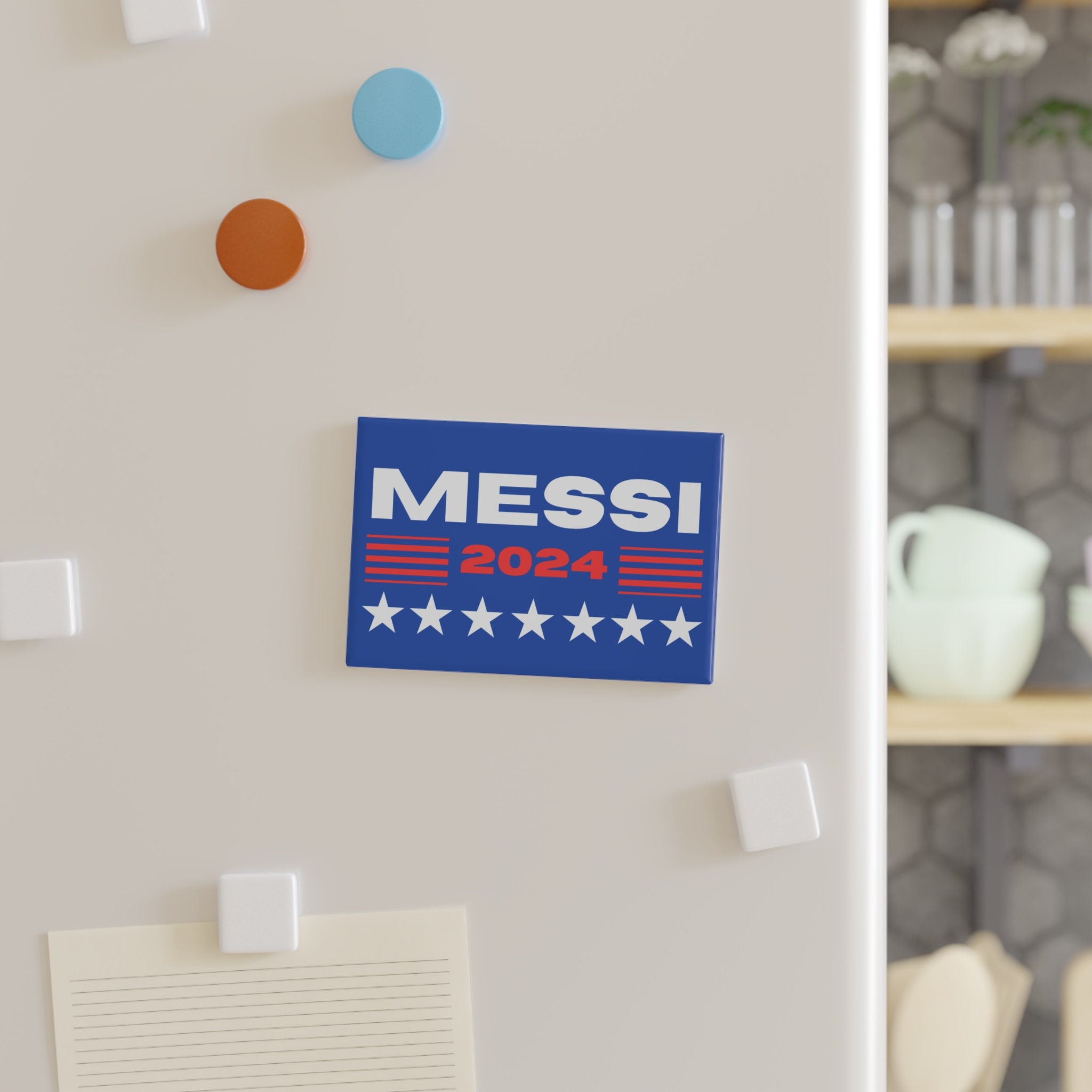 Messi, Lionel Messi for President 2024, Messi Merch, Messi Magnet ...