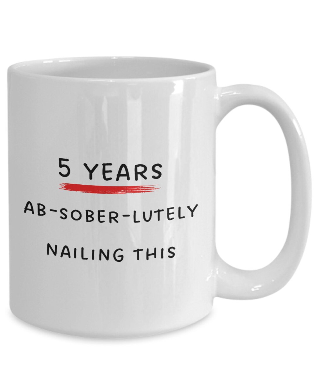 5 Year Sobriety Gift, Sobriety Gift, Sober Anniversary Gift, 5 Years ...