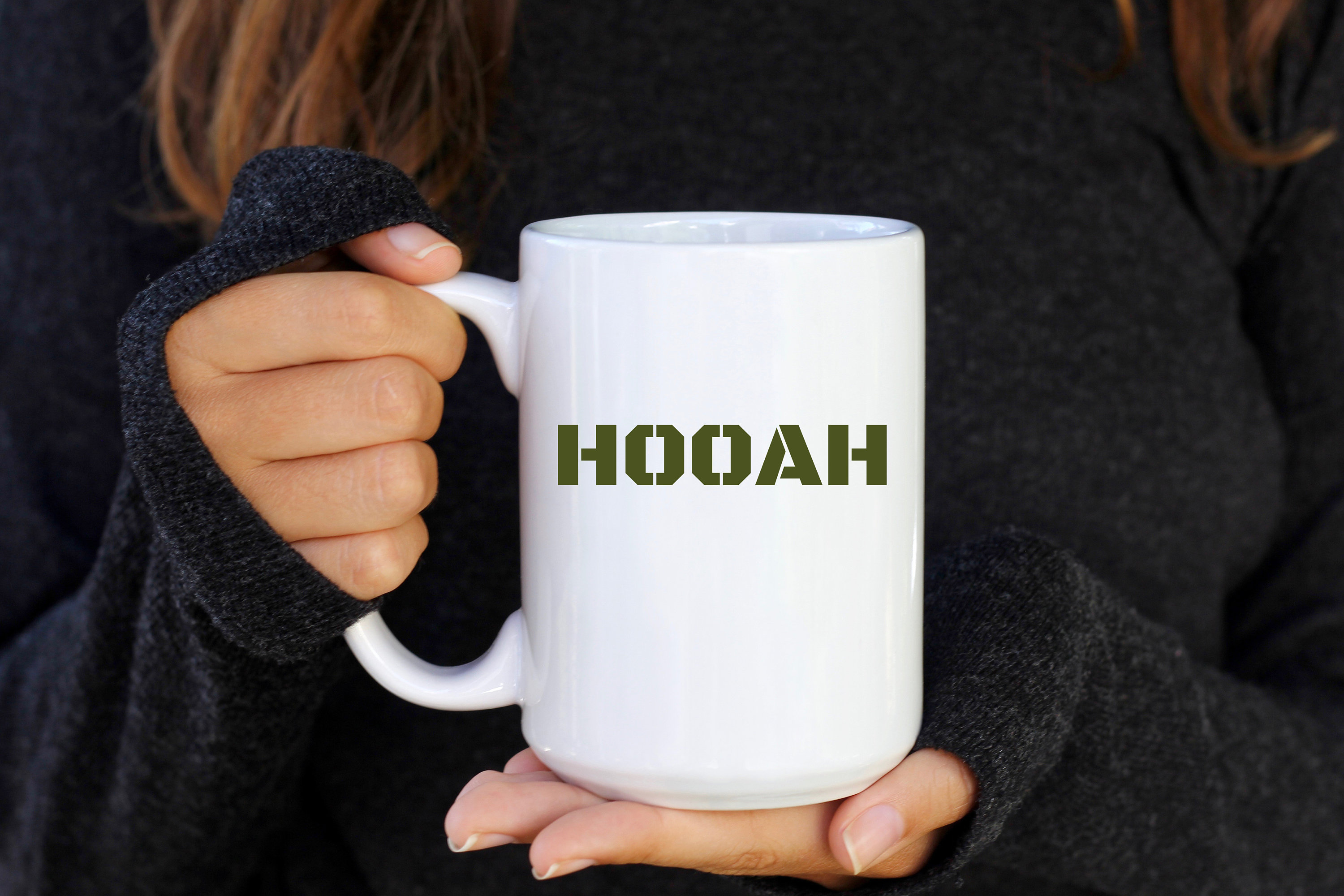 Hooah Coffee Mug Army Battle Cry Army Graduation Gift Army - Etsy