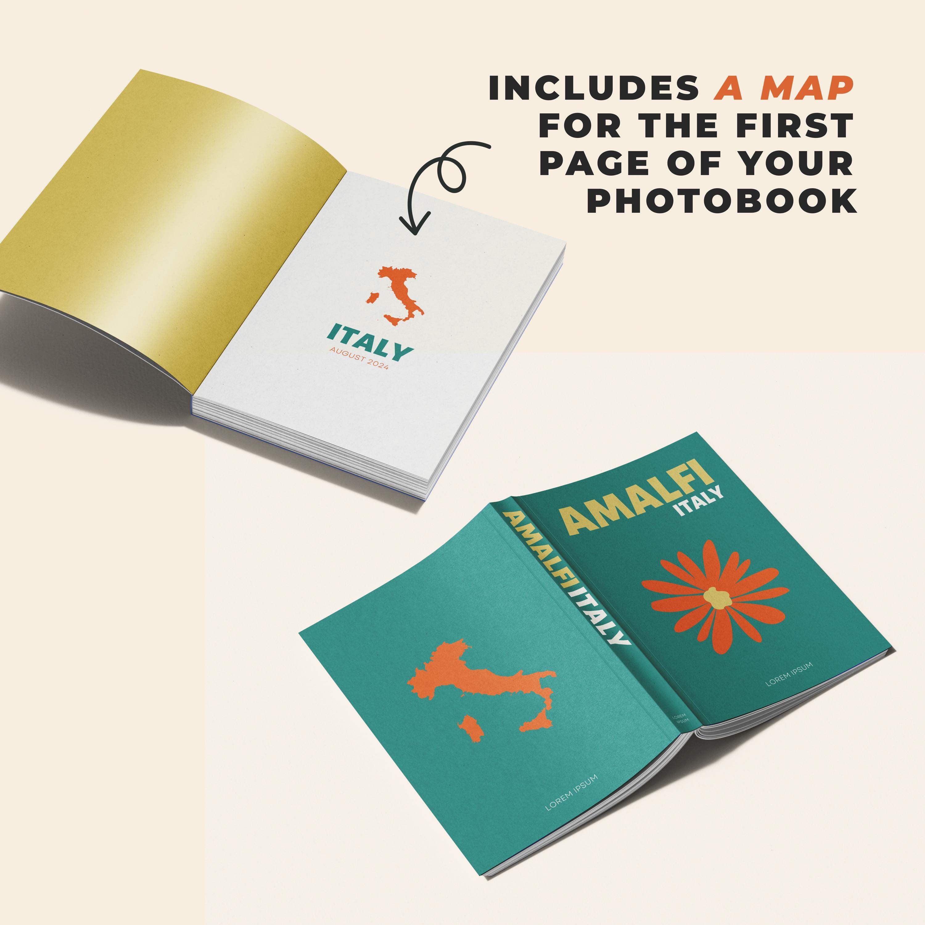 18 ITALY Travel Print Photo Book Template Bundle | Customizable Coffee ...