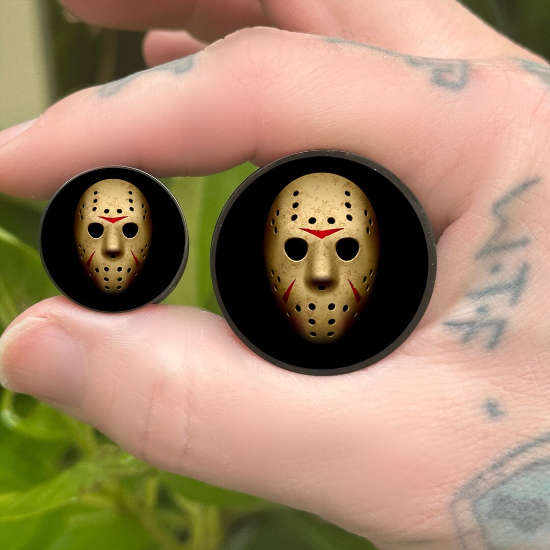 Scary Mask Plugs Gauges 8mm to 50mm 0g 2 Inch - Etsy