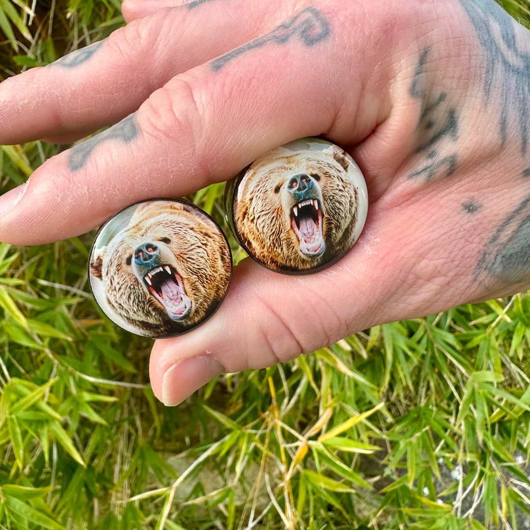 Bear Plugs Gauges 8mm to 50mm 0g 2 Inch - Etsy