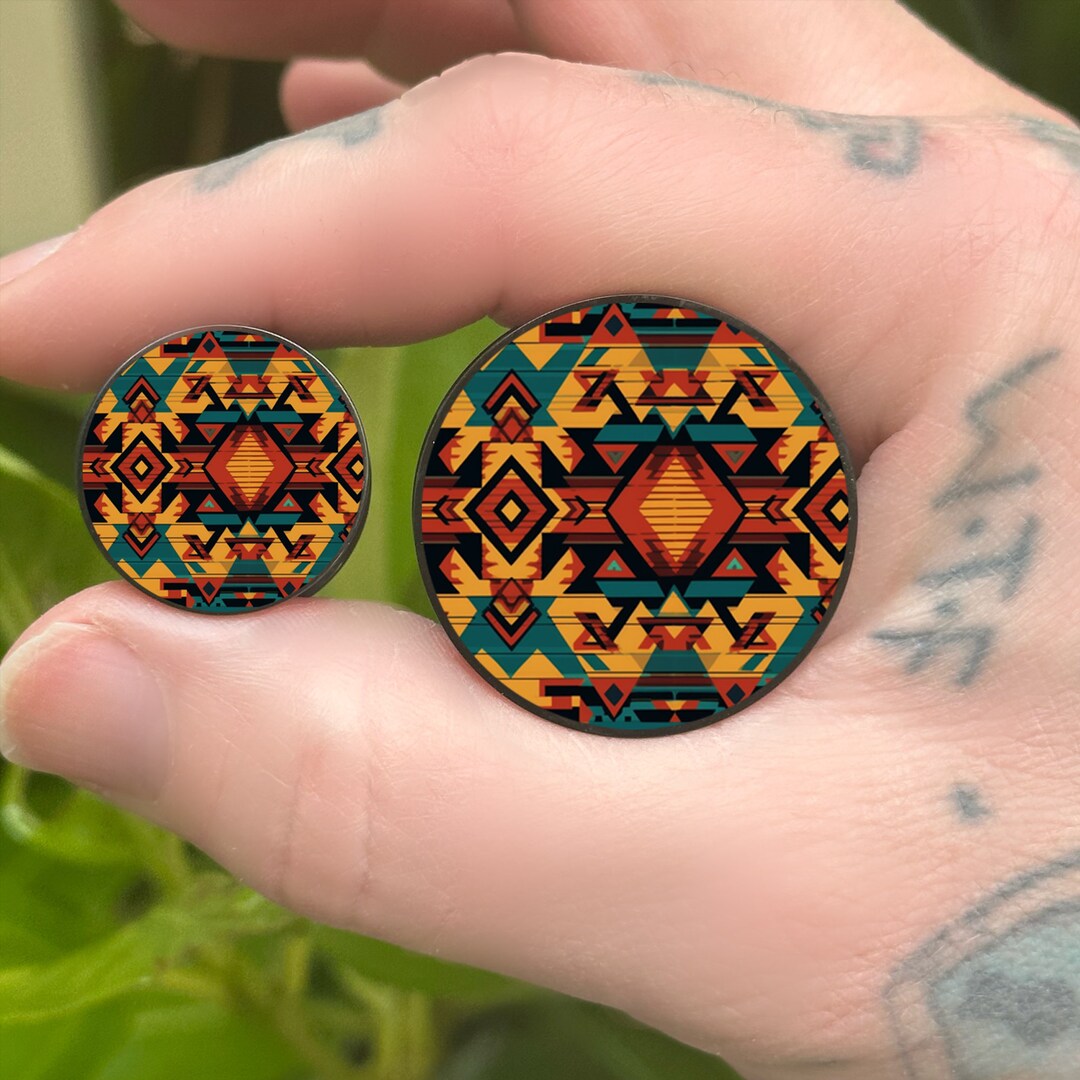 Aztec Image Picture Plugs Gauges 8mm to 50mm 0g 2 Inch - Etsy