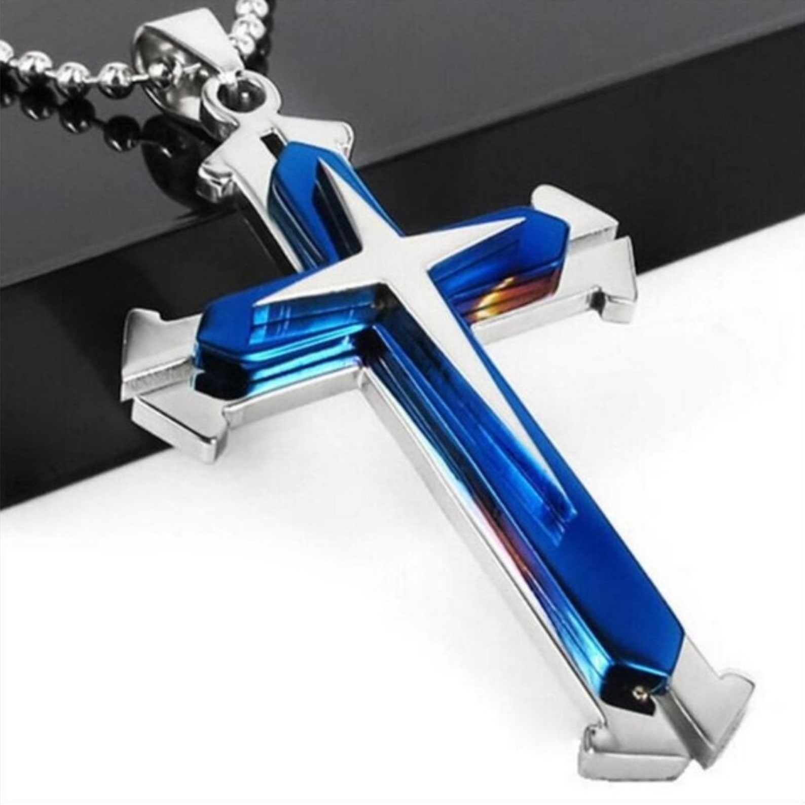 Christian Cross Pendant Necklace - Etsy