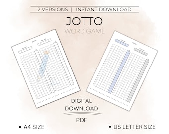 Jotto Printable - Etsy