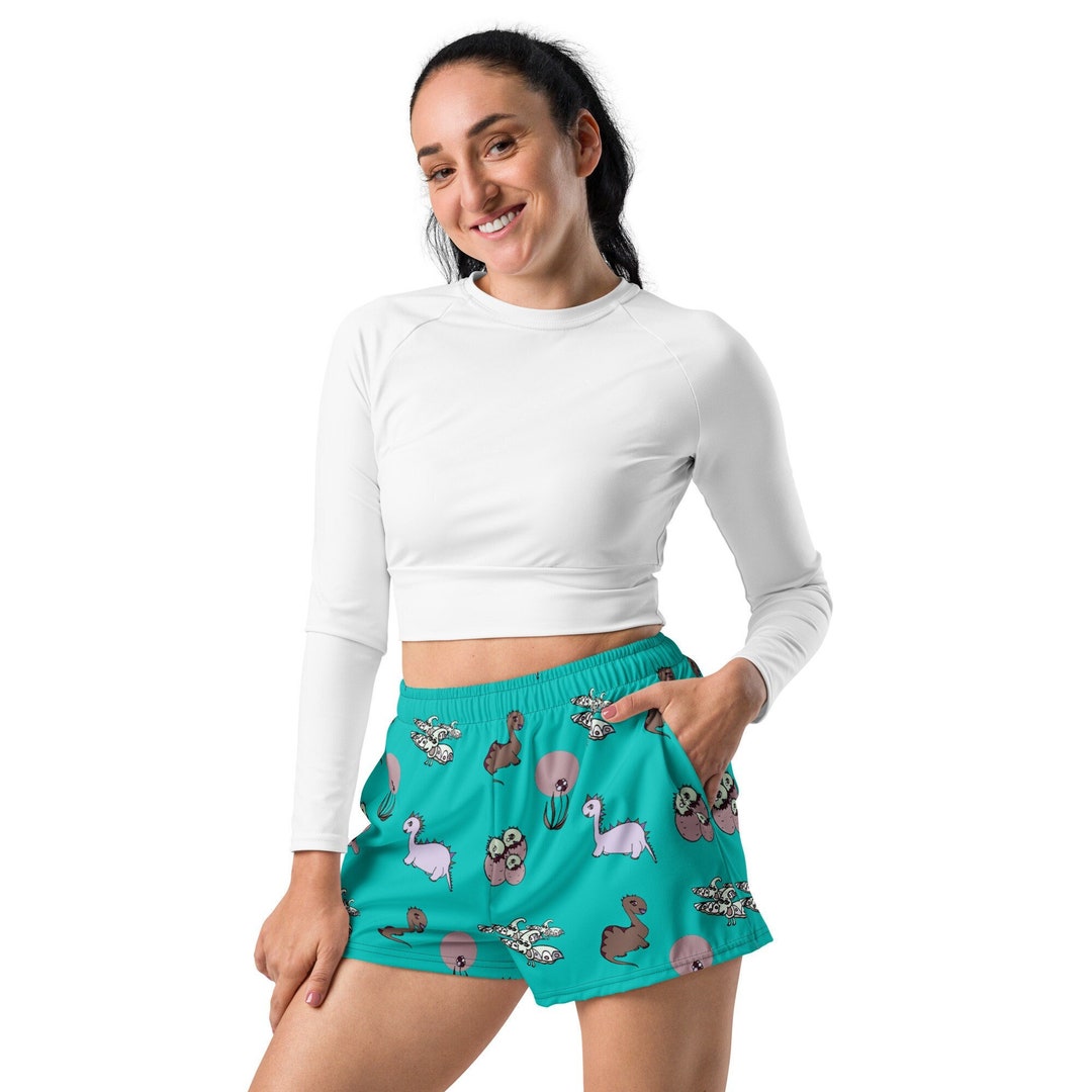 Y2k Adventure Time Dinosaurs Shorts | Kawaii Dino Regular Fit Shorts ...