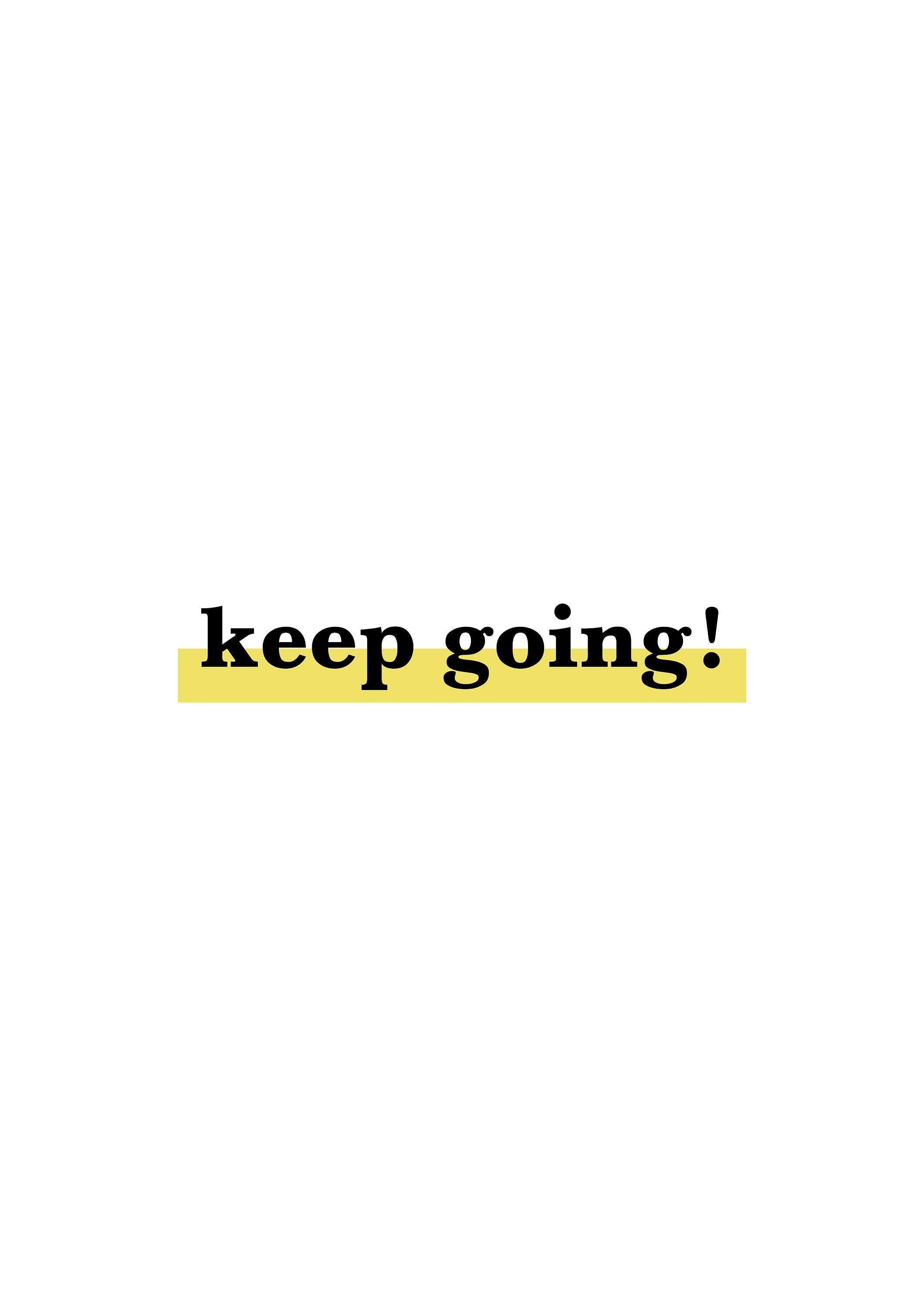 Keep Going Template, A5 Digital Download, Printable - Etsy