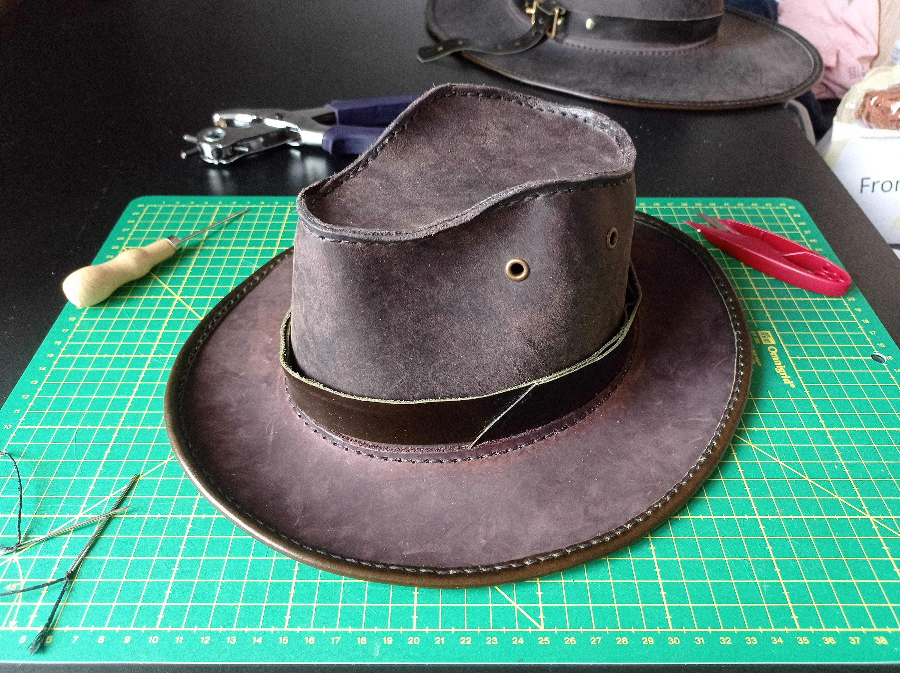 Leather Fedora Hat Pattern: DIY Leathercraft (PDF) - Etsy