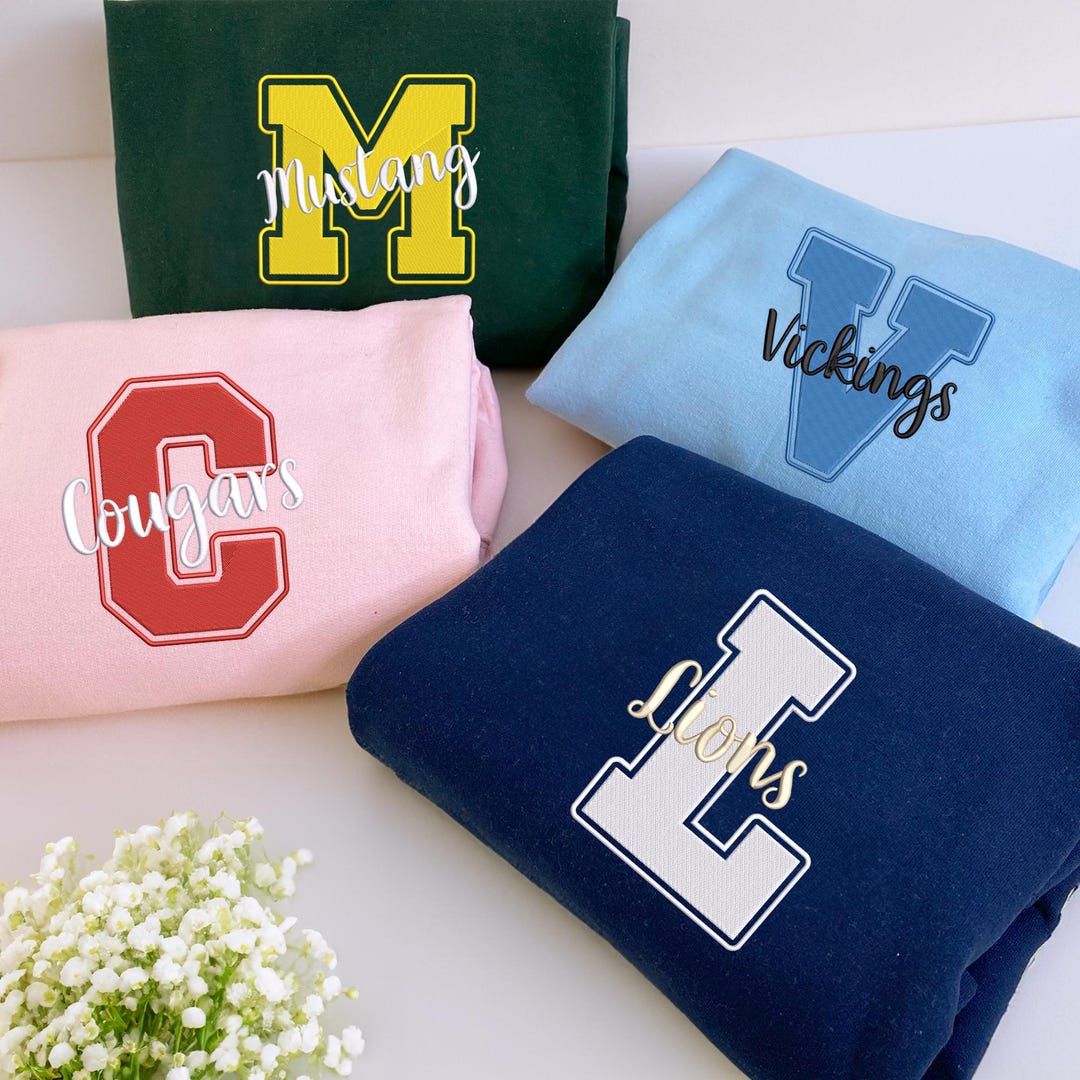 Custom Team Shirts, Embroidered School Spirit T Shirt Team Fans ...