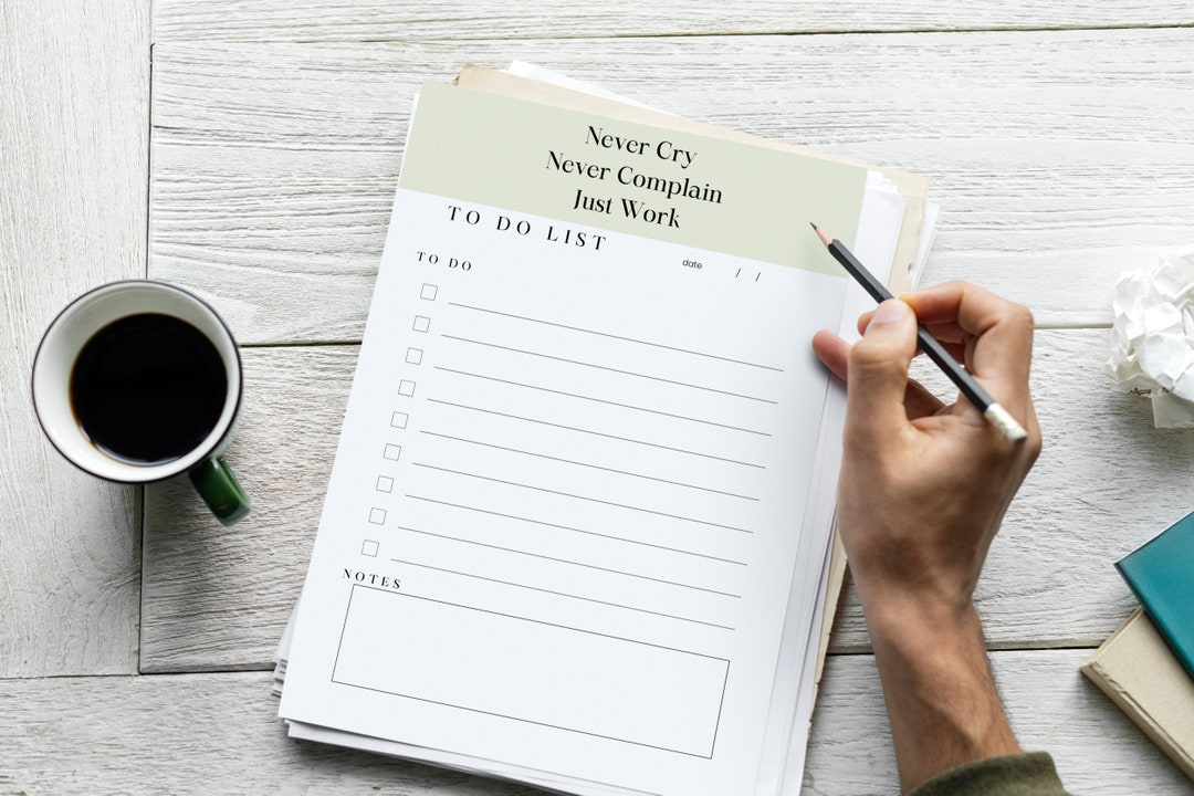 Daily to Do List Printable , Instant Download, Productivity Planner ...