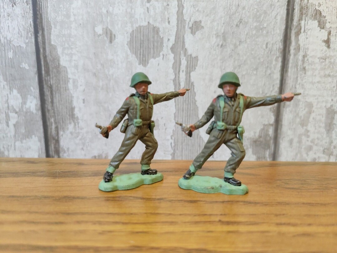 Vintage Early Herald WW11 British Infantry Plastic Toy Soldiers - Etsy UK