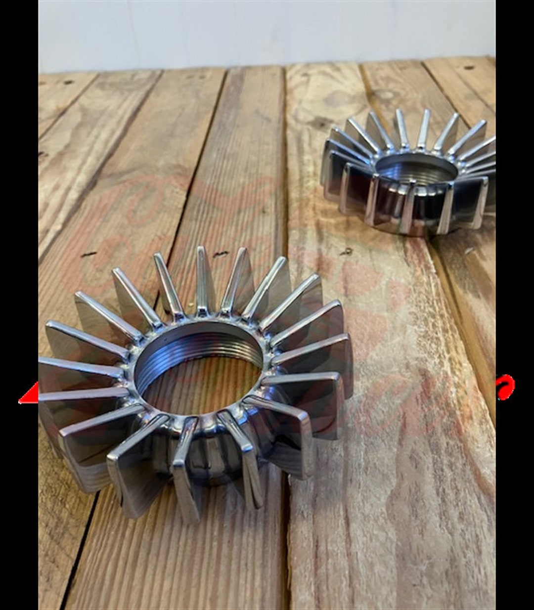 Polished BMW Boxer Exhaust Nut Clamps – 1970s-1990s Airhead Twins Pair ...