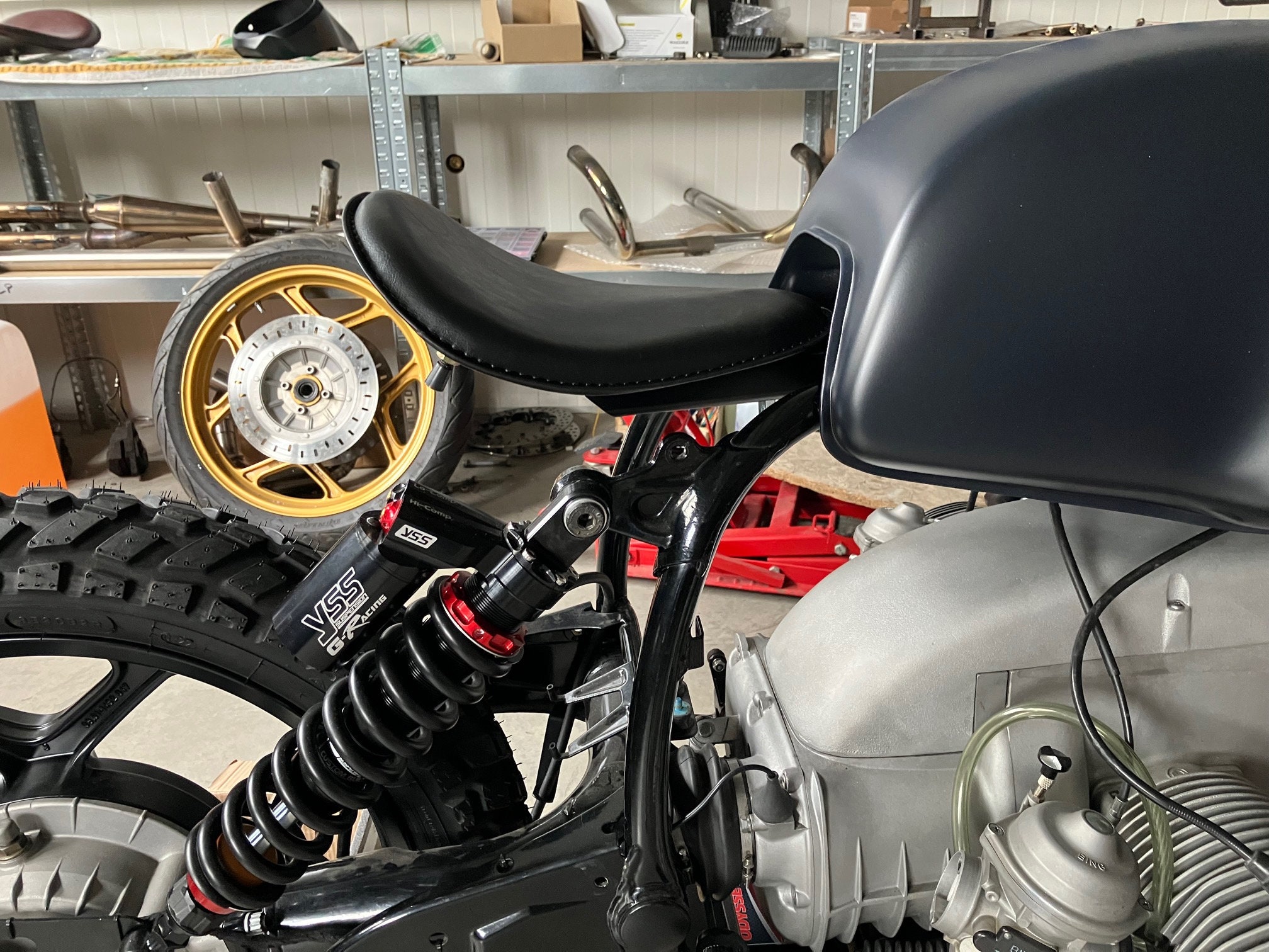 BMW R Series Bobber Seat With Brace BLACK R45 R60 R90 R100 NR2 - Etsy