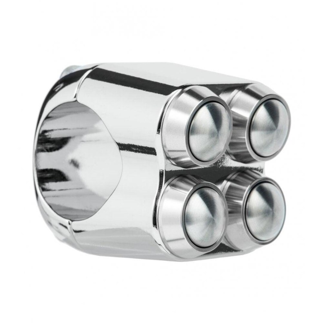 The Quad Micro Switch Button Housing - One Inch Handlebar - CHROME - Etsy